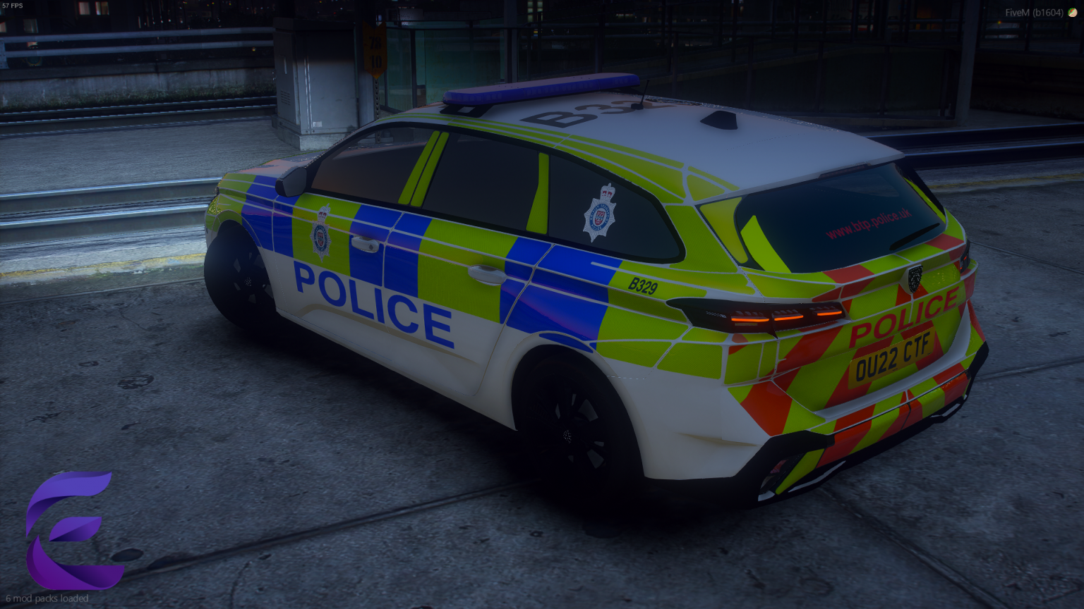 2022 Peugeot 308 - British Transport Police - Exceed Developments